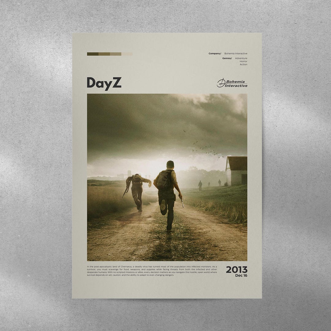 Dayz Poster, Gaming Room Poster, Gaming Wall Poster, Gaming Print ...