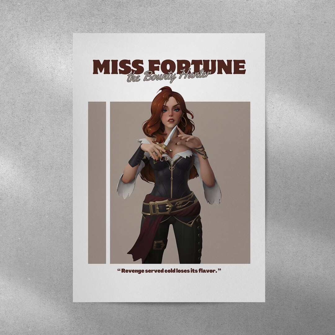 League of Legends, Miss Fortune Poster, Gaming Wall Poster, Gaming ...