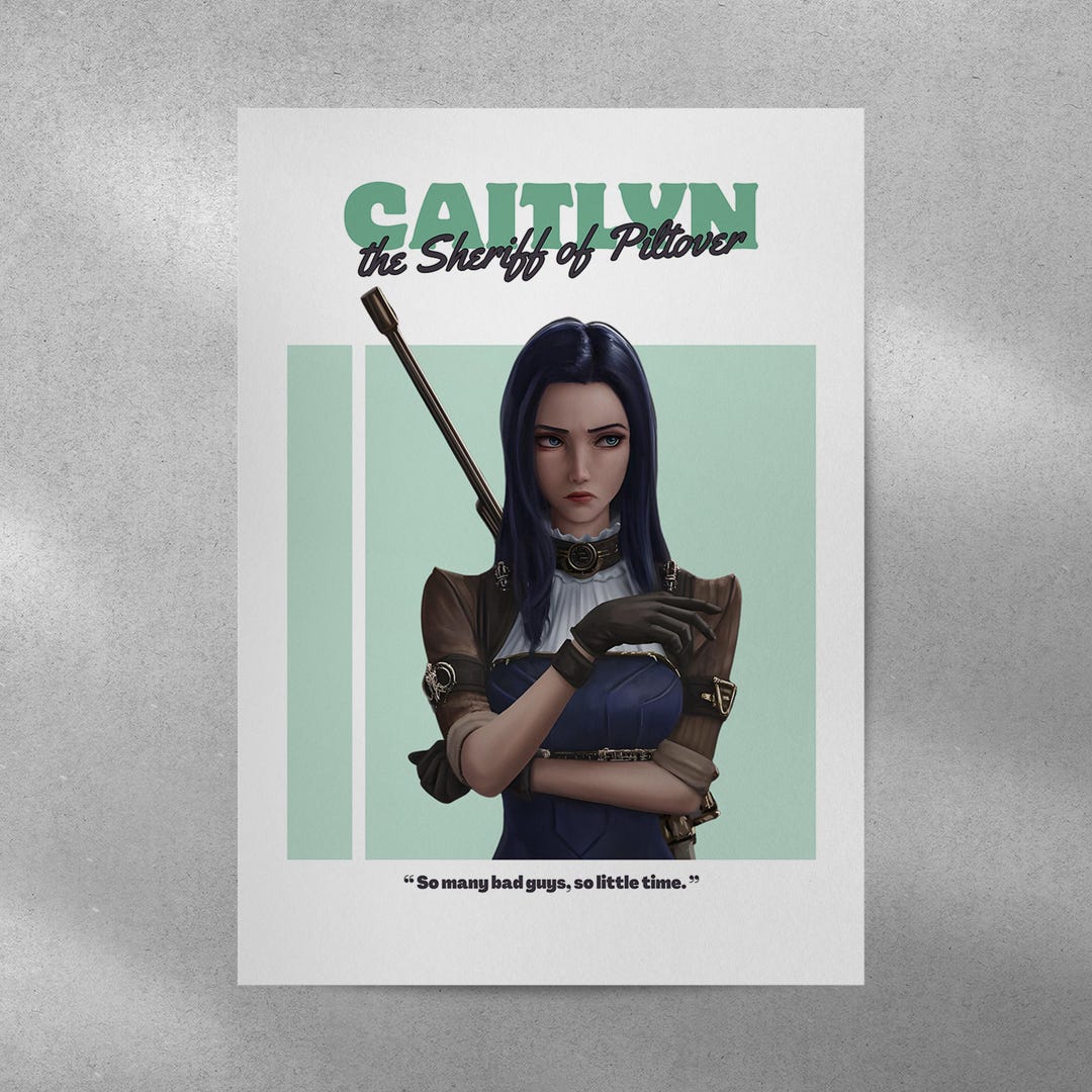 League of Legends, Caitlyn Poster, Arcane Poster, Gaming Wall Poster ...