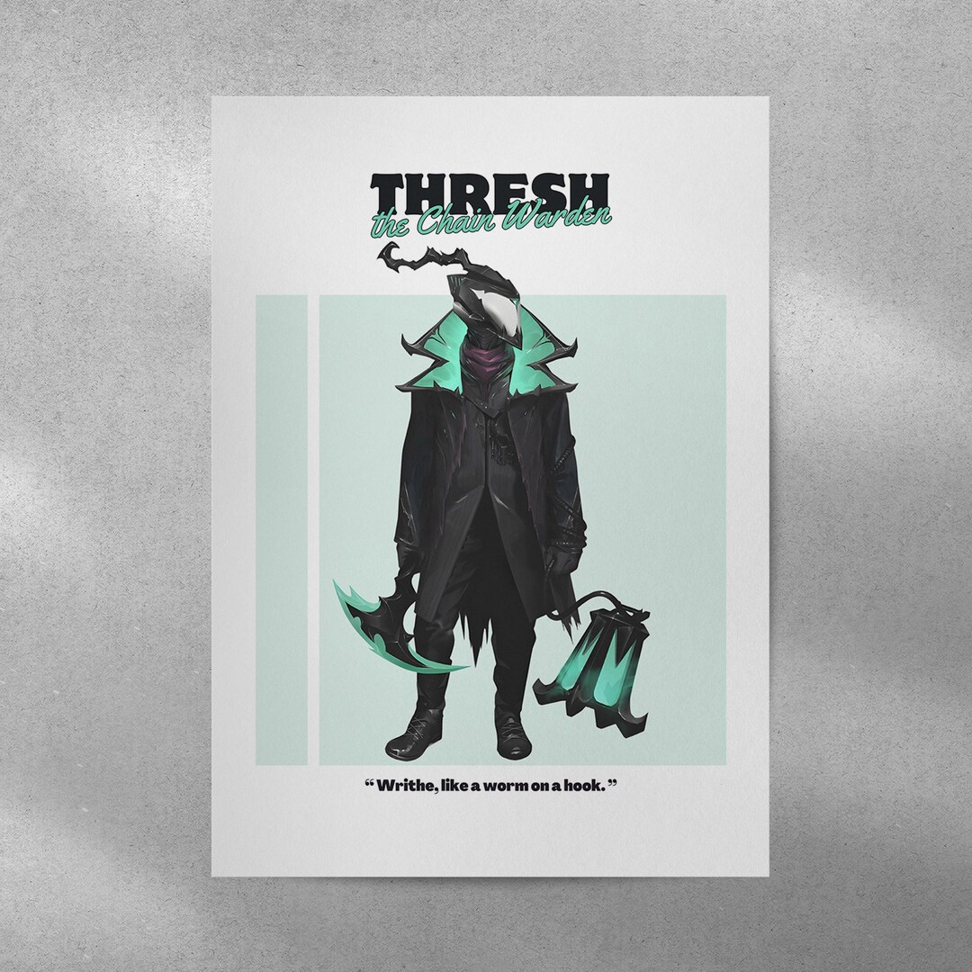 League of Legends, Thresh Poster, Arcane Poster, Gaming Wall Poster ...