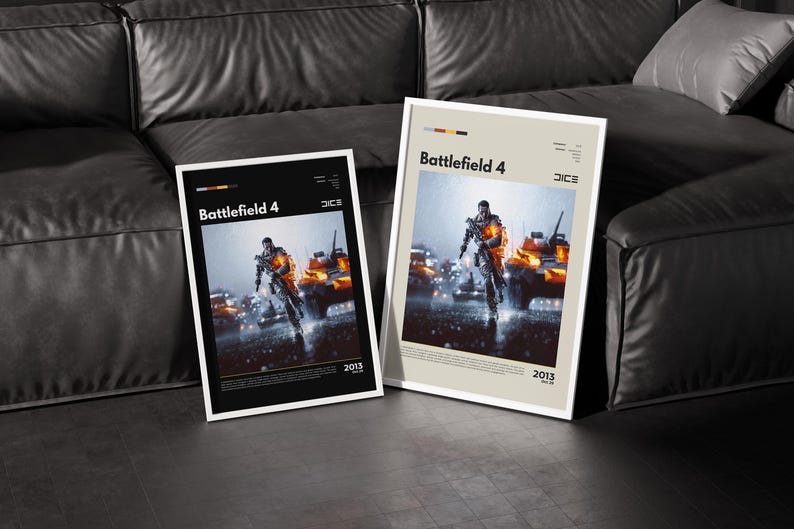 Battlefield 4 Poster, Gaming Room Poster, Gaming Wall Poster, Gaming ...
