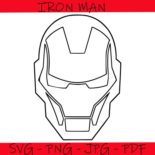 Iron Man Svg - Etsy