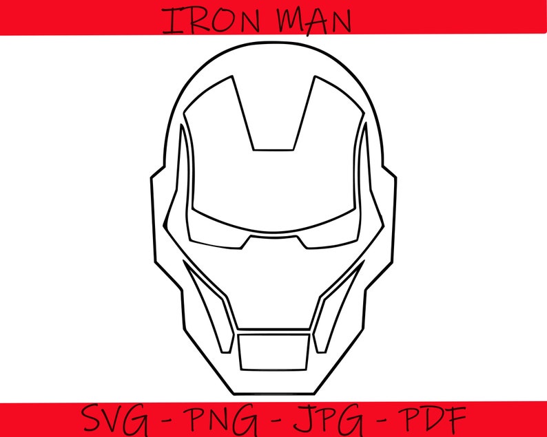 Iron Man SVG /cut File / Cricut / Commercial Use / Silhouette / Clip ...