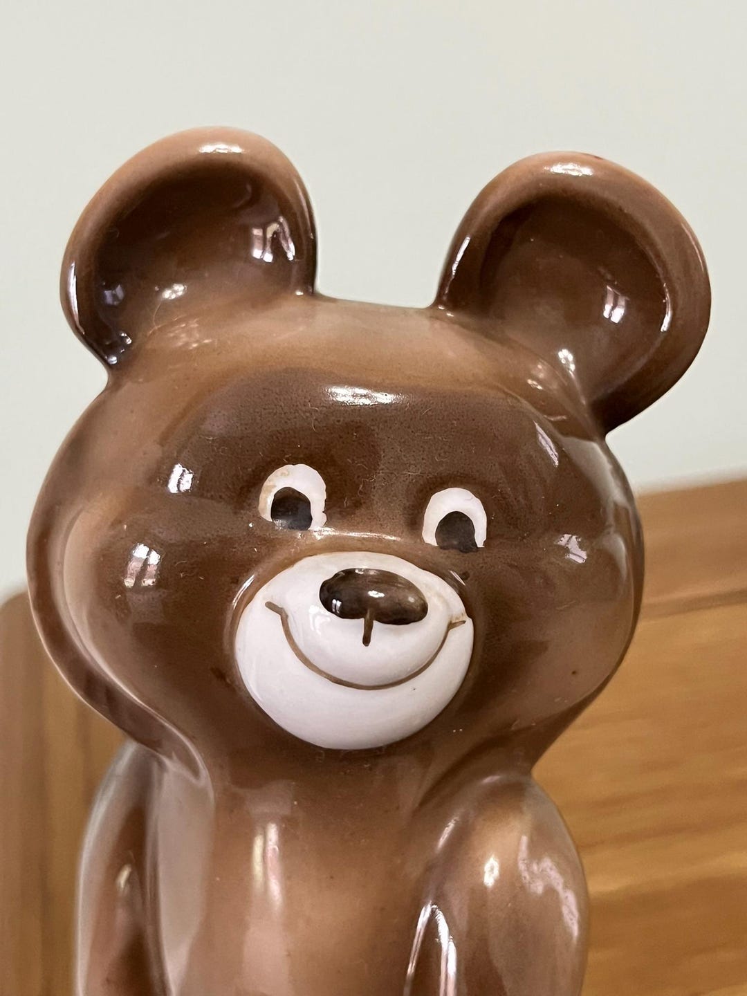 Vintage 1980 USSR Dulevo 'misha' Bear Moscow Olympics Mascot Figurine ...