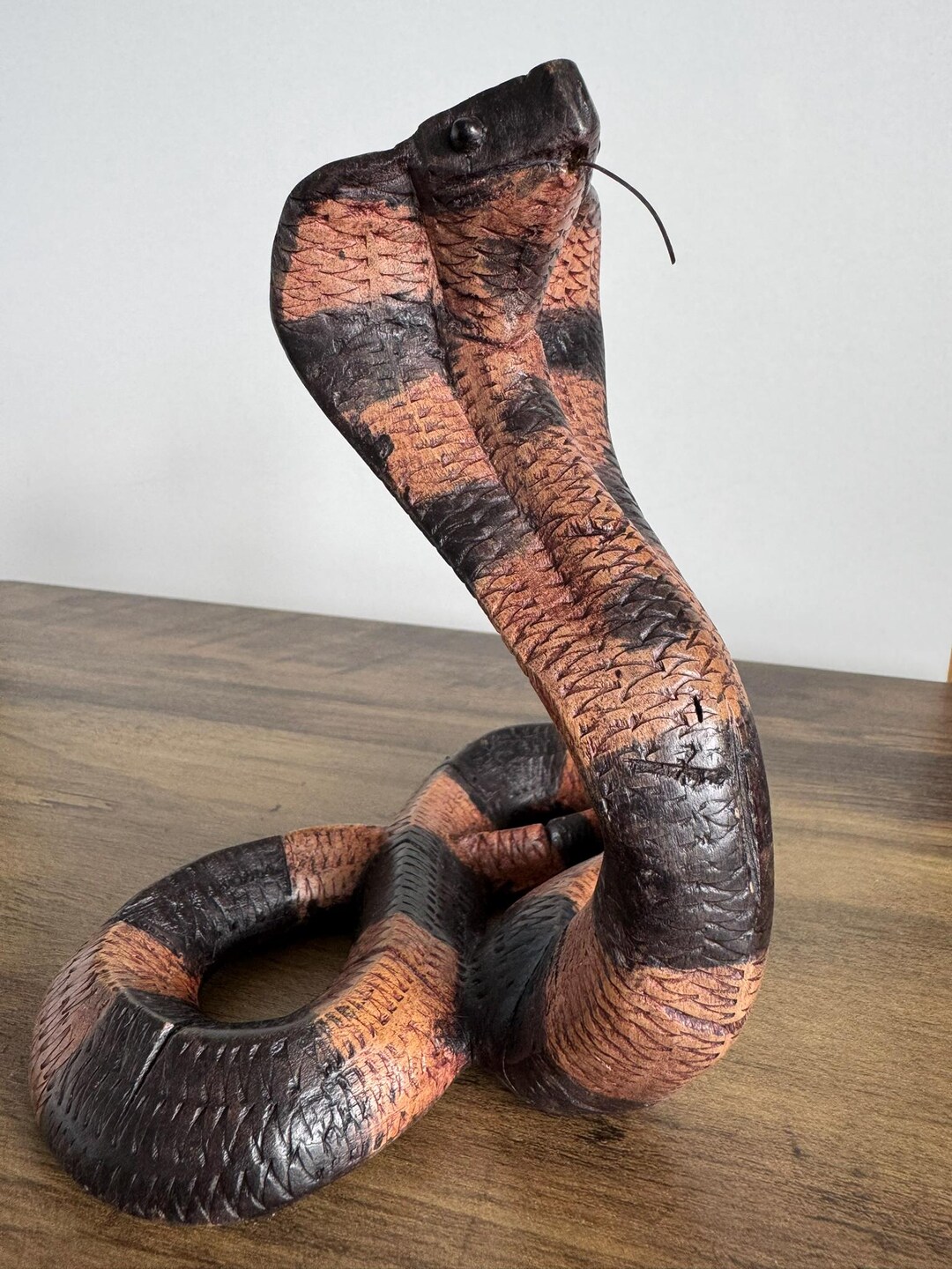 Wooden Hand Made Cobra |snake | Hand Made Décor | Snake Gifts | Cobra ...