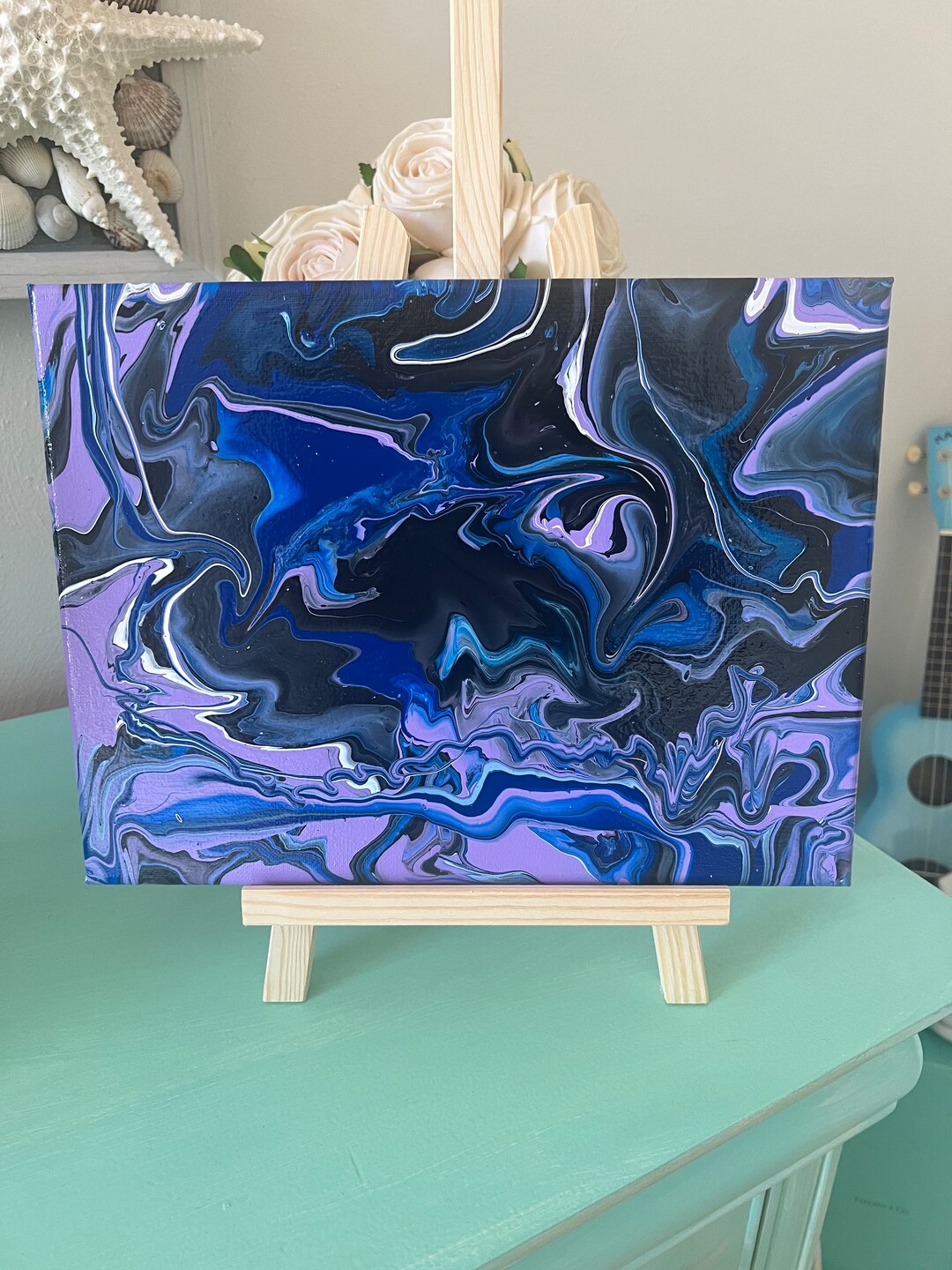 Purple Rain Painting on Canvas - Etsy