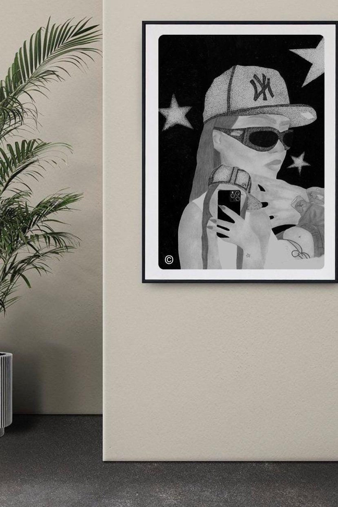 Star Girl © Stippling Art A5 & A4 Prints Portrait Prints - Etsy UK