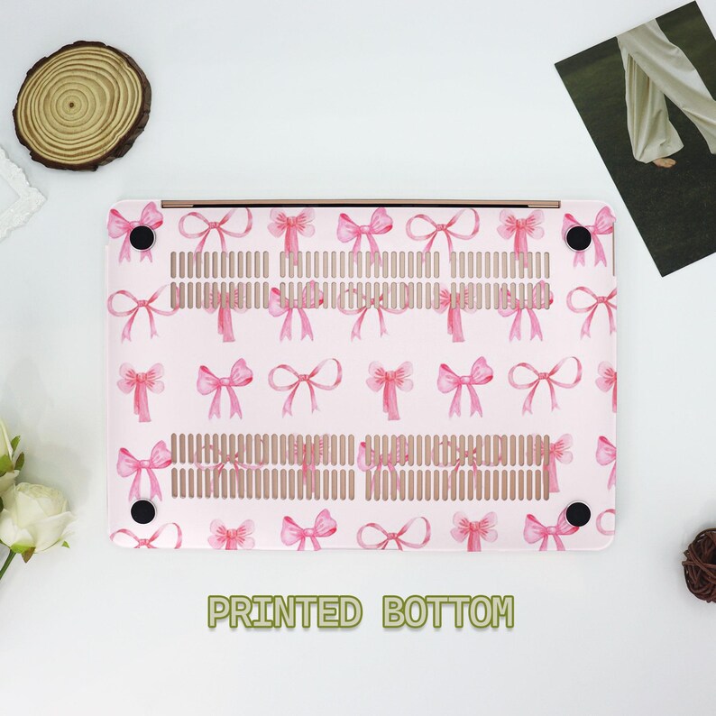 Cute Pink Bow Pattern MacBook Case Hard Protective Laptop Case MacBook ...