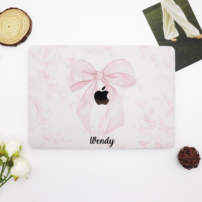 Pink Bow New MacBook Case, Apple Laptop Case,2025macbook Air15/13 Pro ...