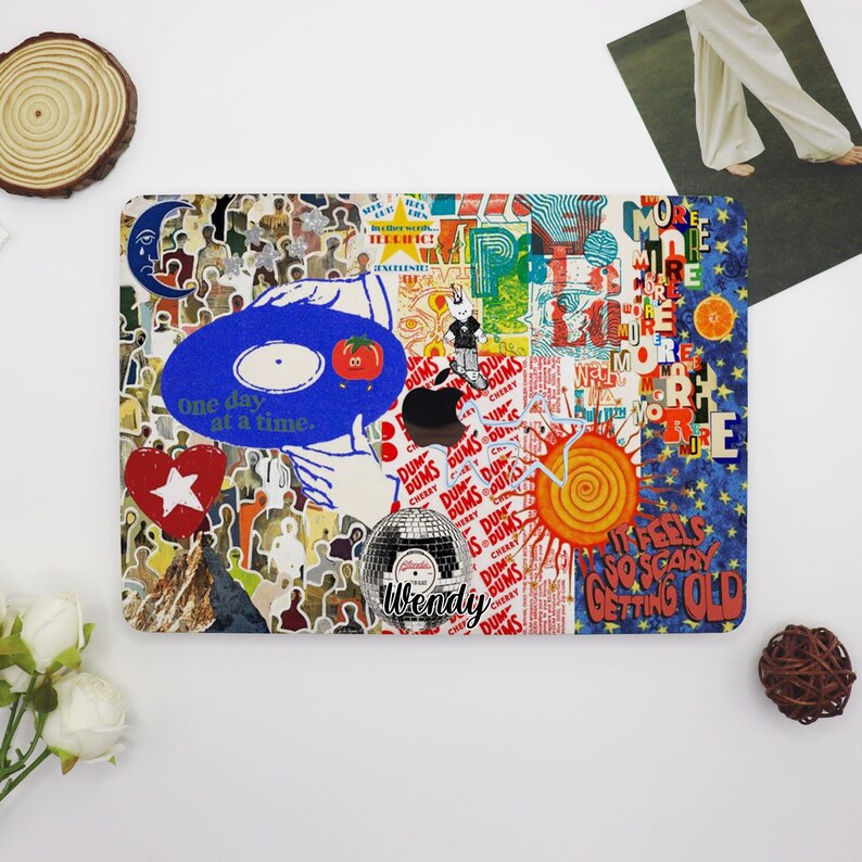 Colorful Collage Aesthetic MacBook Case Protective Laptop Case MacBook ...