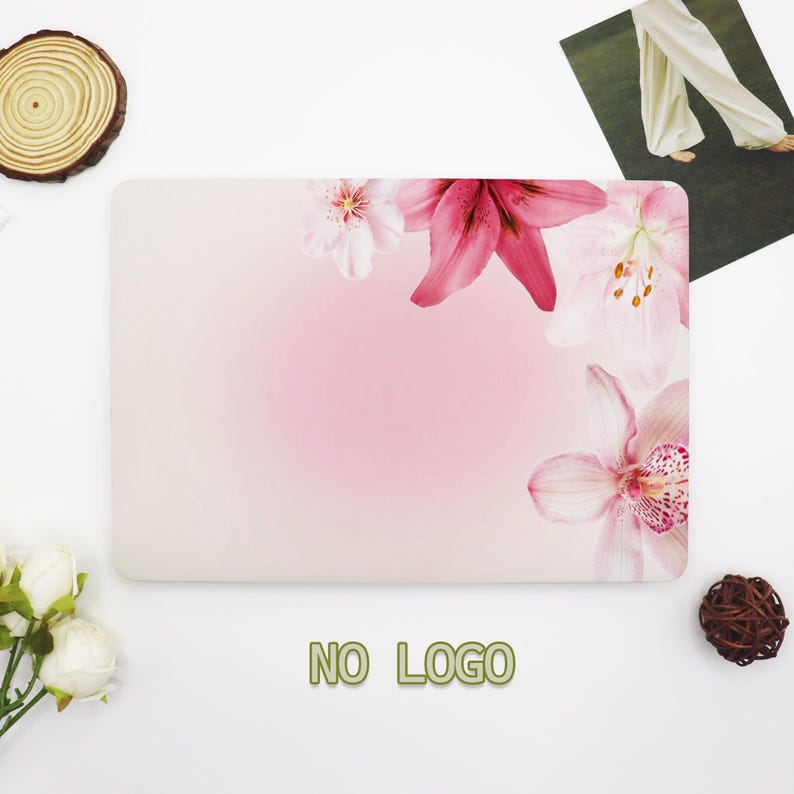 Pink Floral Aesthetic MacBook Case Hard Protective Laptop Case MacBook ...