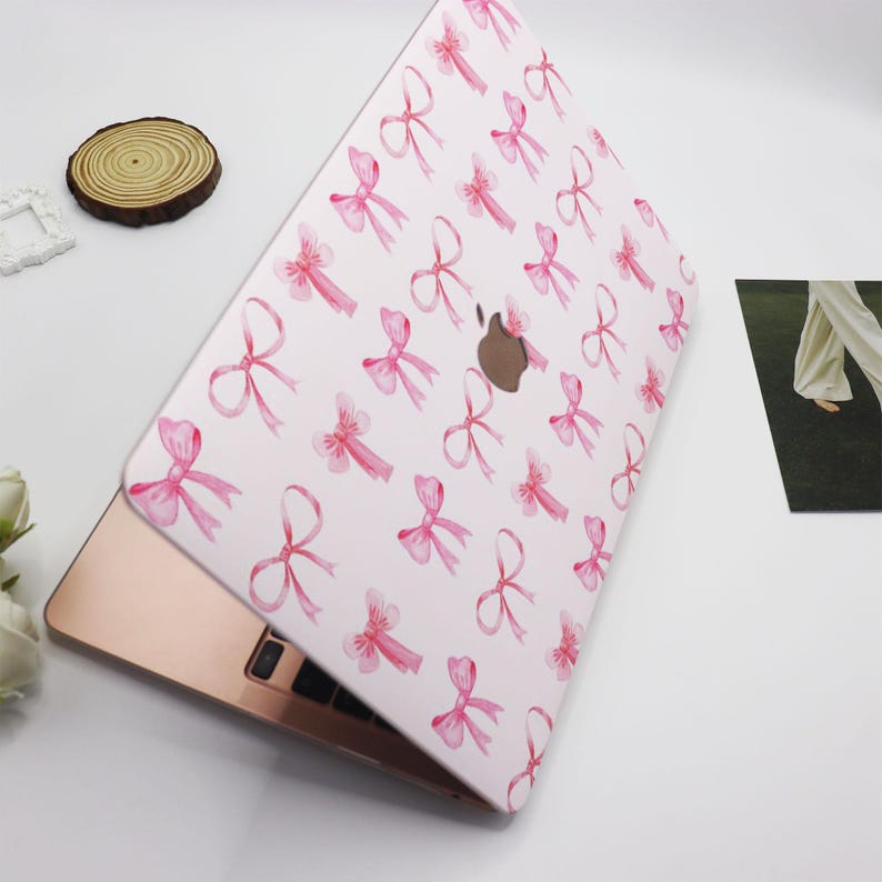 Cute Pink Bow Pattern MacBook Case Hard Protective Laptop Case MacBook ...