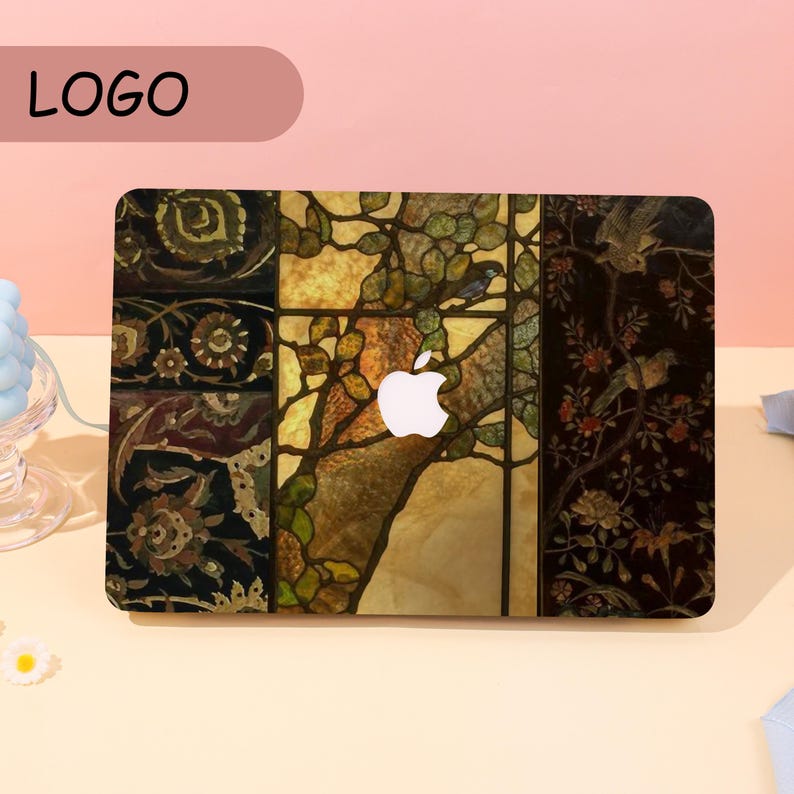 Stained Glass Art MacBook Case Hard Protective Laptop Case 2025 MacBook ...