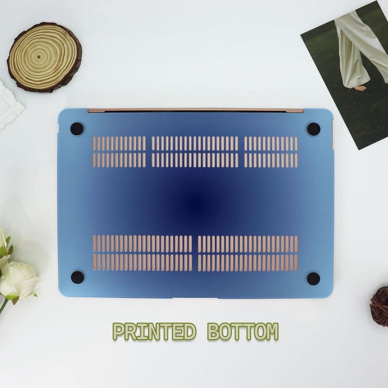 Dark Blue Gradient Aesthetic MacBook Case Protective Laptop Case ...