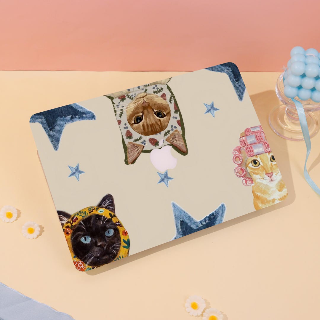 Whimsical Pet Art MacBook Case for MacBook Air Air13/15, 2025 Laptop ...
