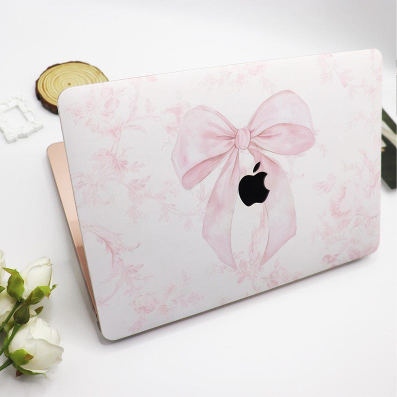 Pink Bow New MacBook Case, Apple Laptop Case,2025macbook Air15/13 Pro ...