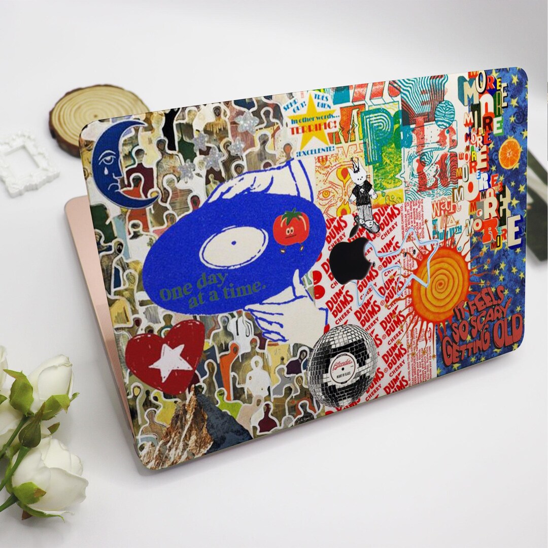 Colorful Collage Aesthetic MacBook Case Protective Laptop Case MacBook ...