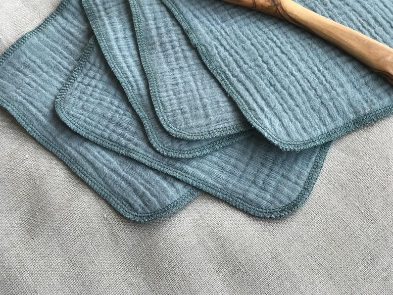 Small Muslin Cloth Natural Gauze Washcloth Gift for Her, Muslin Towels ...