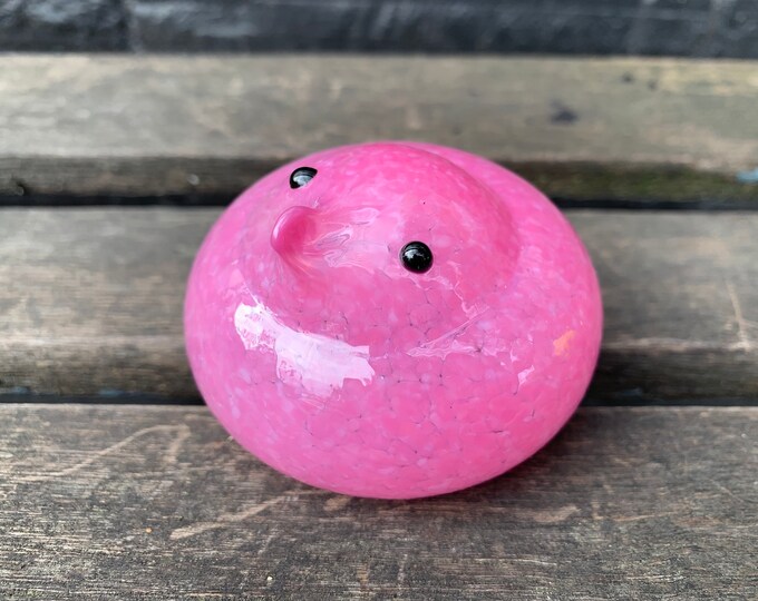 Pink Glass Chick Hand Blown Peep 2.75 Magenta Bird - Etsy