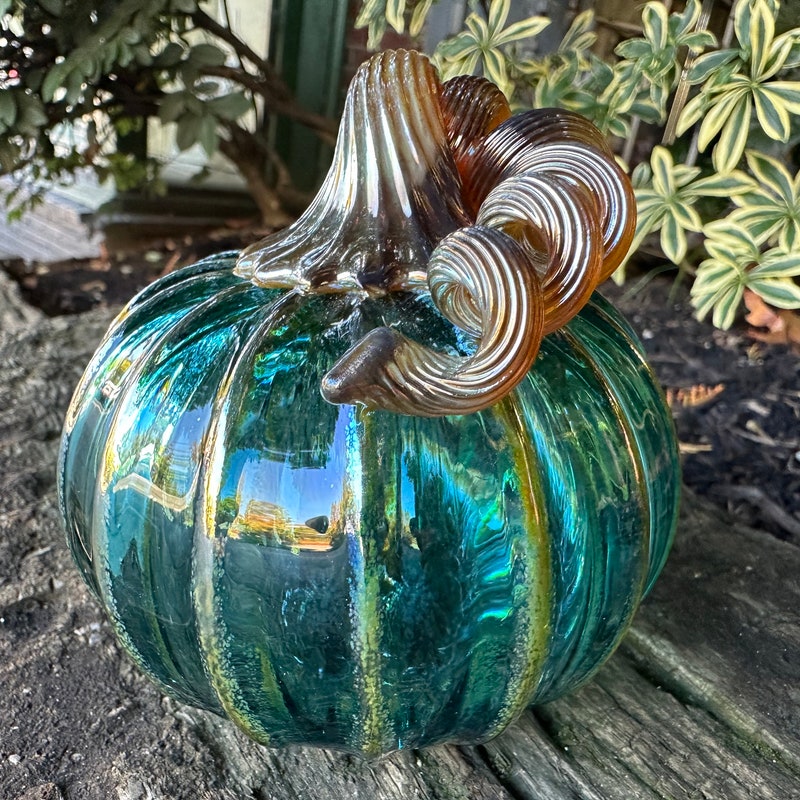 Blown Glass Pumpkins - Etsy