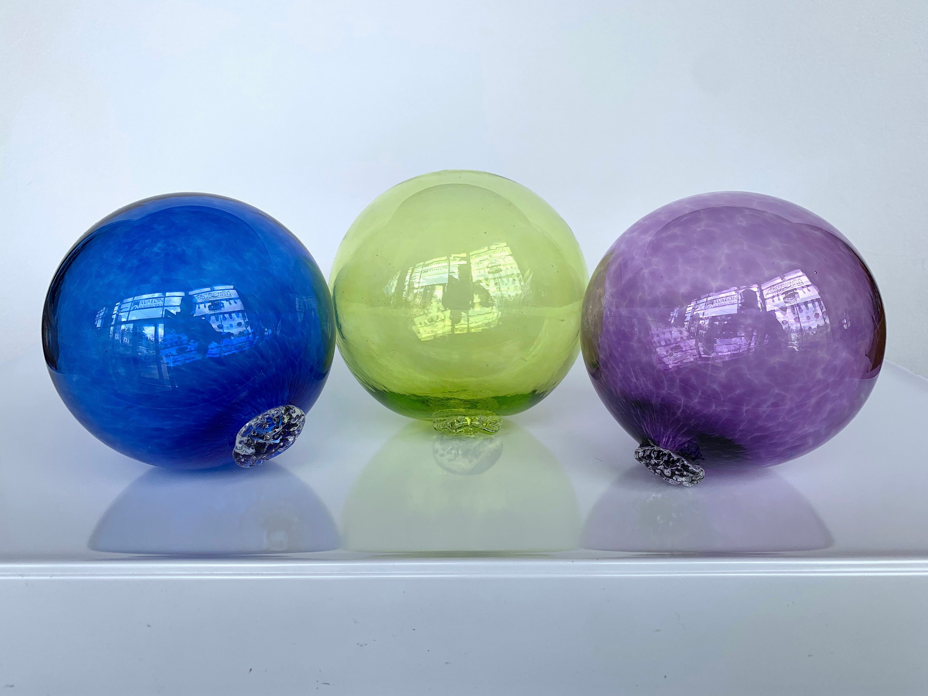 Blue Glass Orbs
