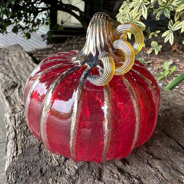 Glass Pumpkin - Etsy