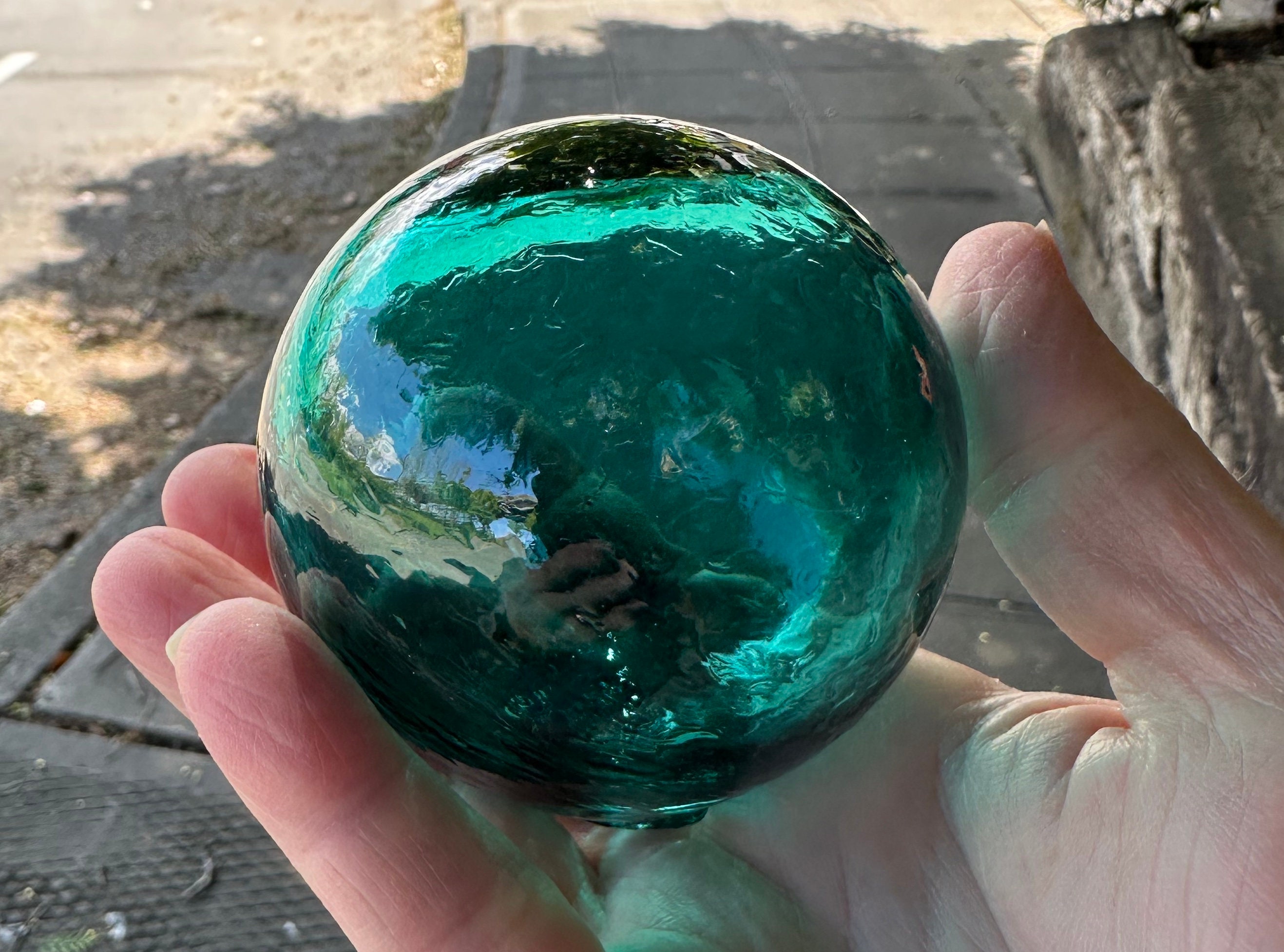 Turquoise & Purple Glass Floats: Set of 5 Hand Blown Decor Balls, 2.75 ...