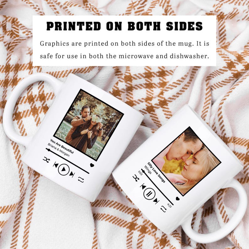 Custom Couple Photo Mug, Photo Mug, Valentine's Day Mug, Valentine Mug ...