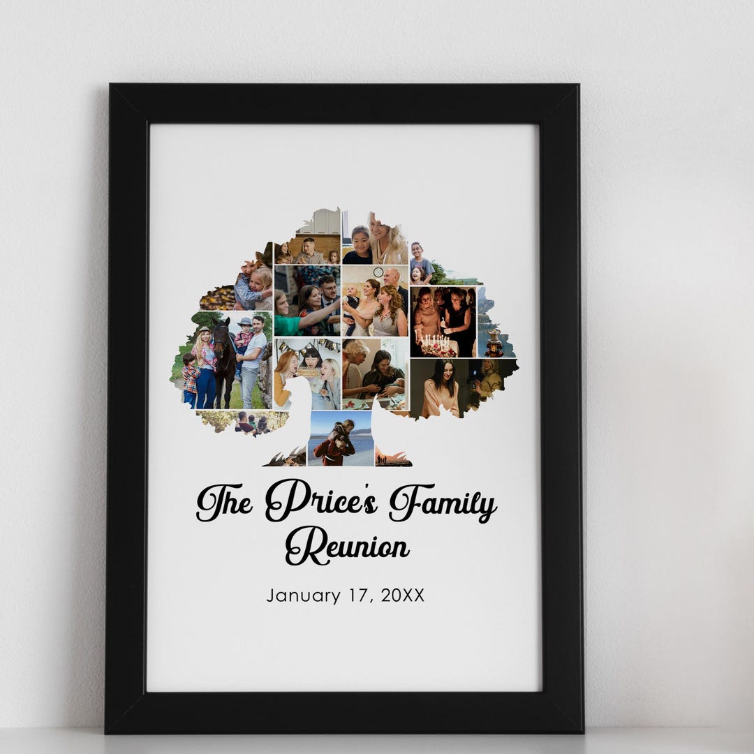 Custom Family Tree Print, Custom Wall Art, Mother's Day Print, Family Wall Art, Family Name Sign ...