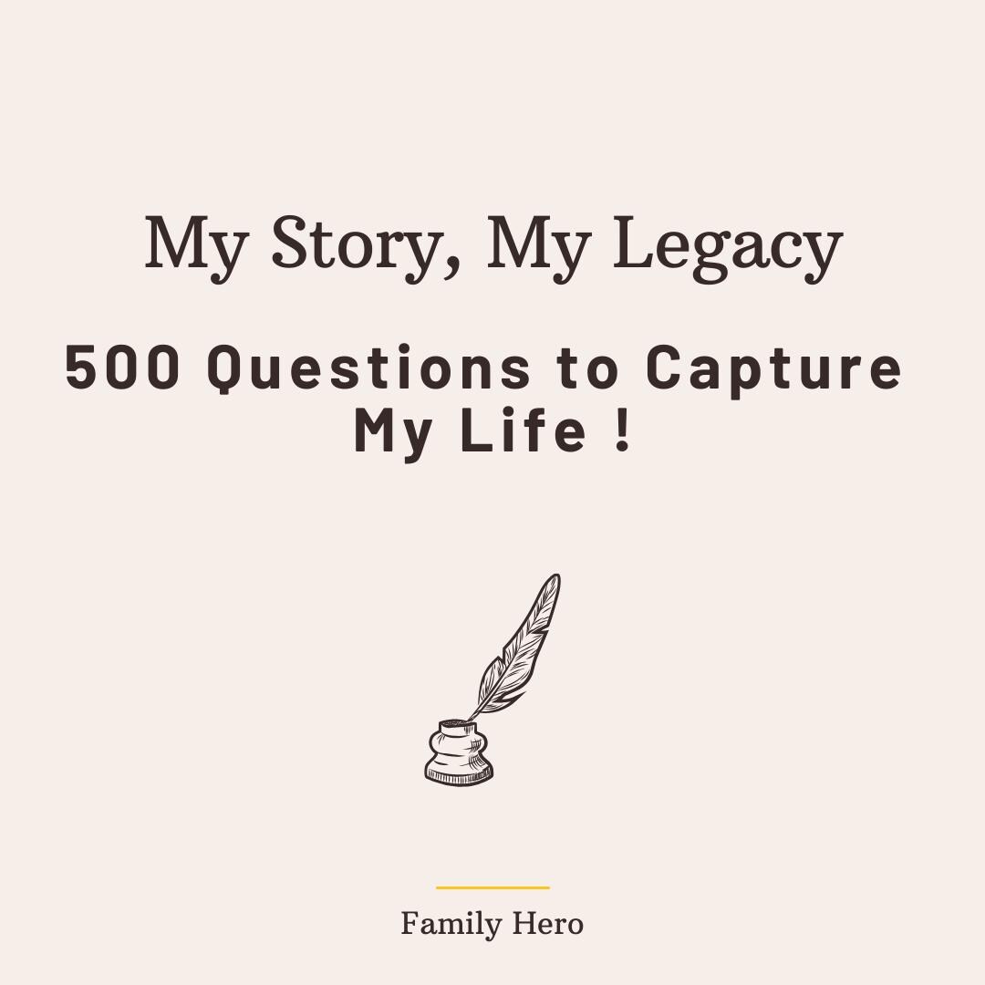 My Story, My Legacy: 500 Questions to Capture My Life! - Etsy