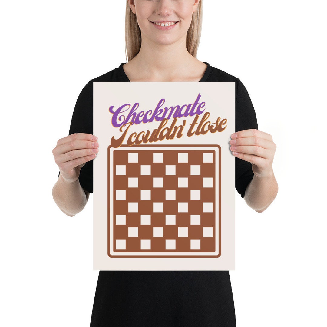 Poster: Checkmate I Couldn't Lose Taylor Swift Mastermind Midnights Brown - Etsy