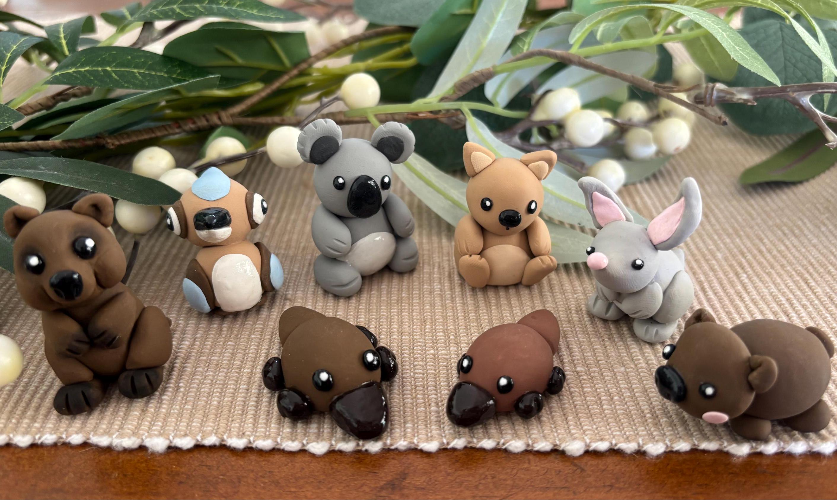 Quokka Figurine, Australian Animal Desk Buddy, Miniature Figurine ...