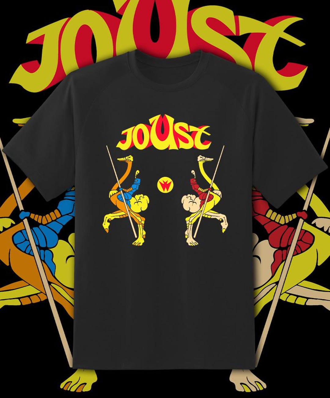 Joust Main Logo Arcade Game Retro Video Game T Shirt Youth M - Adult ...