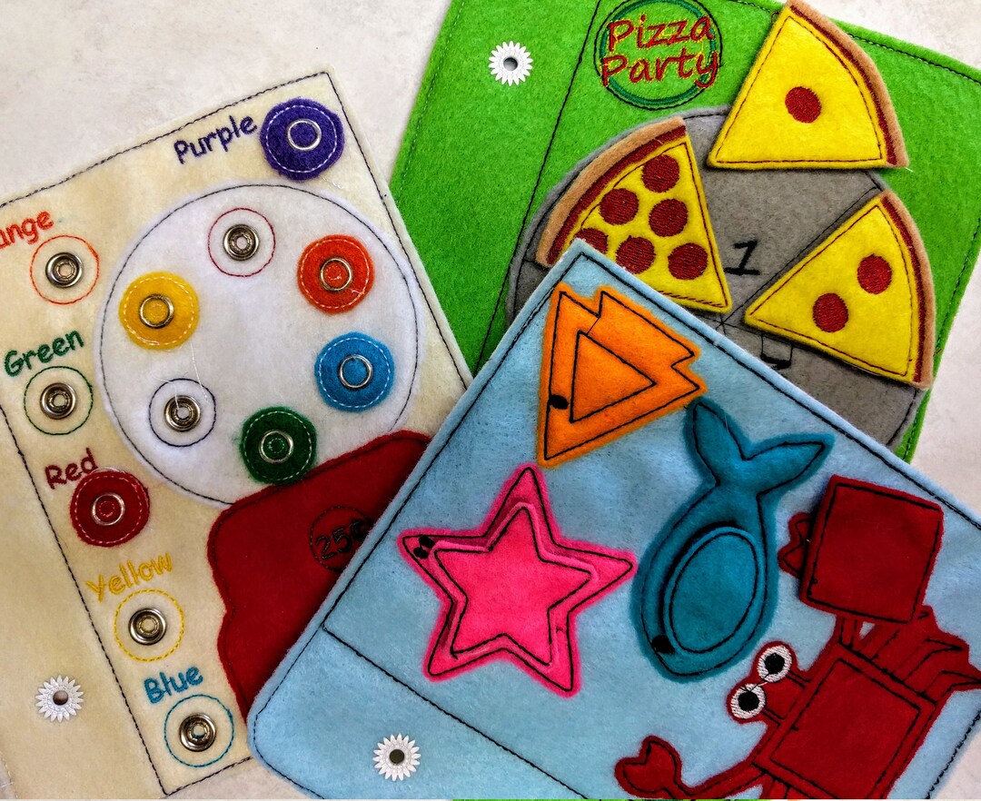 Quiet Book Embroidery File Felt Busy Activity Book Machine Design 5x7 ...