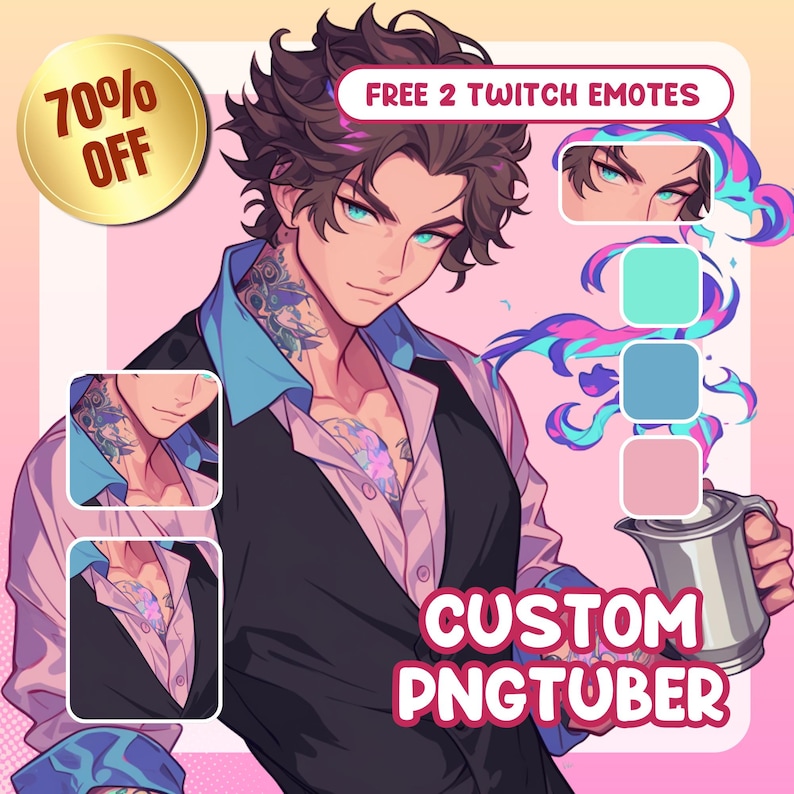 CUSTOM PNGTUBER MODEL | Pngtuber, Png Tuber, Twitch Pngtuber, Pngtuber Plus, Pngtuber Avatar ...