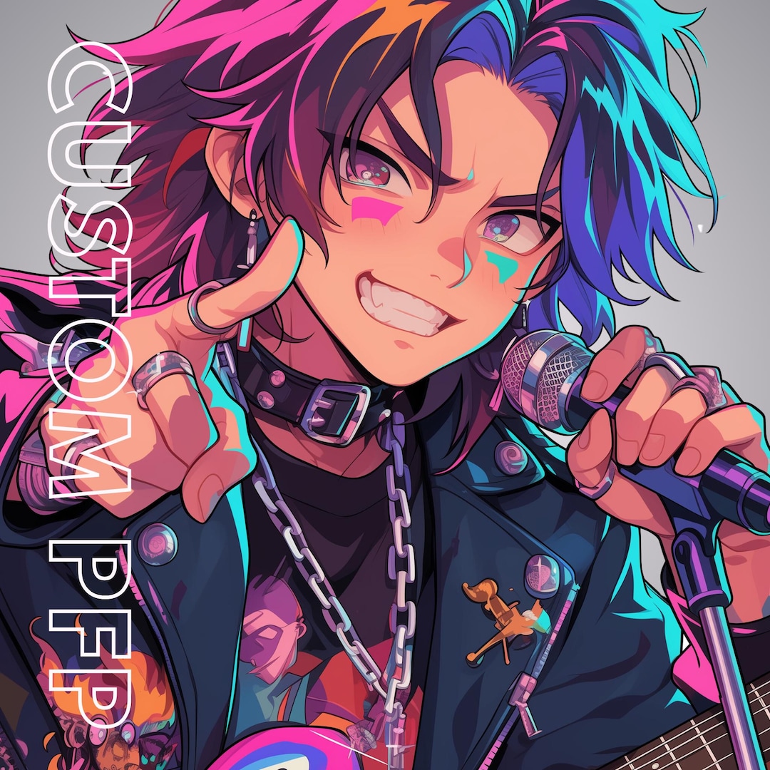 Custom Anime PFP Avatar Icon Vtuber Profile Picture for Twitch Discord ...