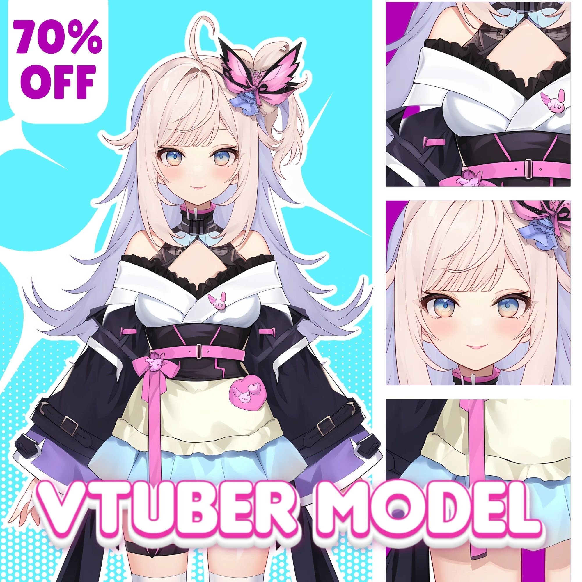 Custom Vtuber, Vtuber Rigging, Vtuber Model, Vtuber Design, Live2d ...