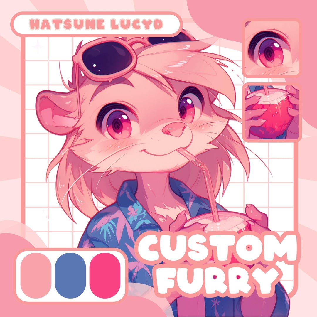 Furry Art Commission | Custom Pfp/headshot Anime Furry Profile Picture ...
