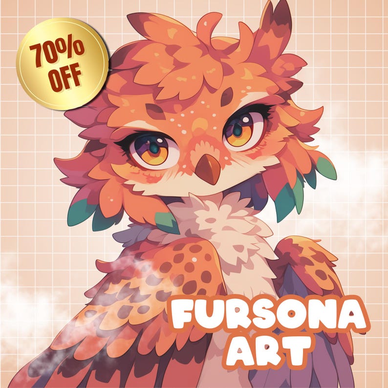 Custom Furry Art Commission | Personalized Anthro Character Portrait - Etsy