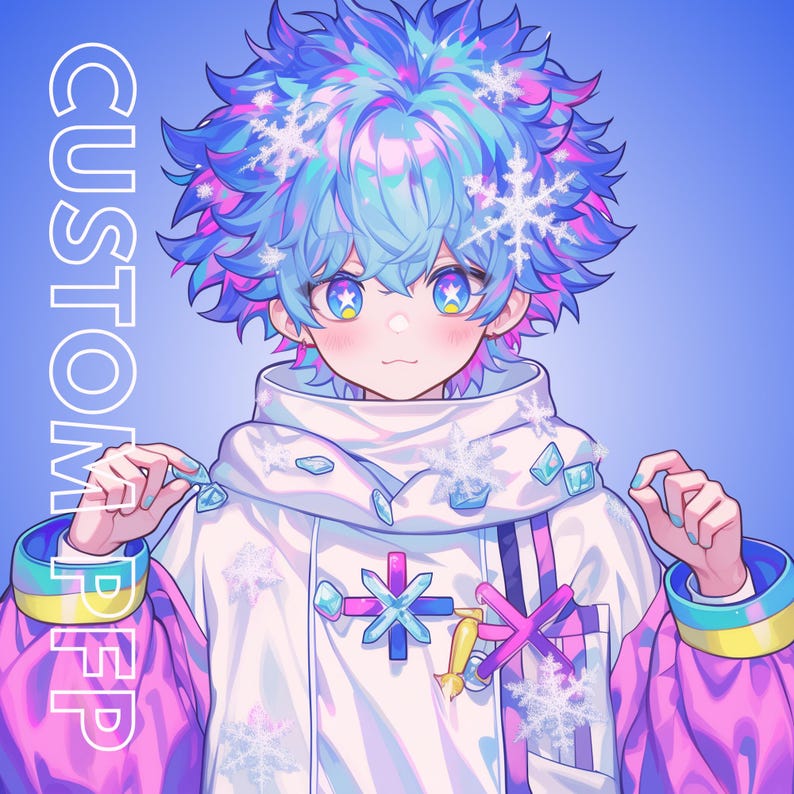 Custom Anime PFP Avatar Icon Vtuber Profile Picture for Twitch Discord ...