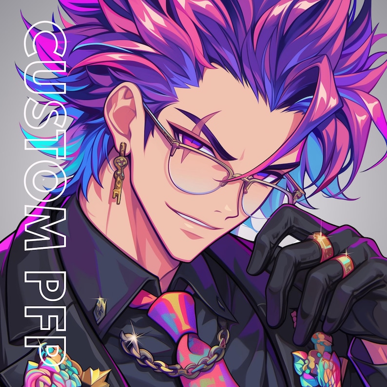 Custom Anime PFP Avatar Icon Vtuber Profile Picture for Twitch Discord ...