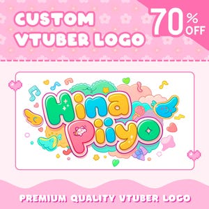 Custom Animated Vtuber Logo - Cute Vtuber Branding for Streamers - Etsy