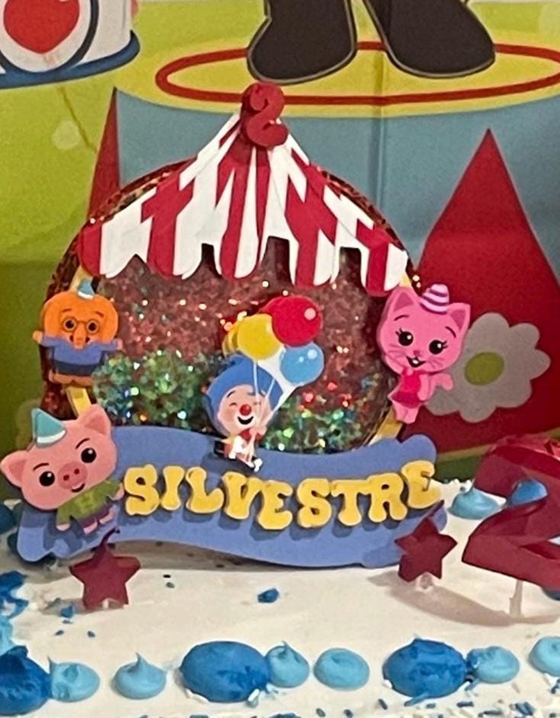 Cake topper payaso plim plim - Etsy México