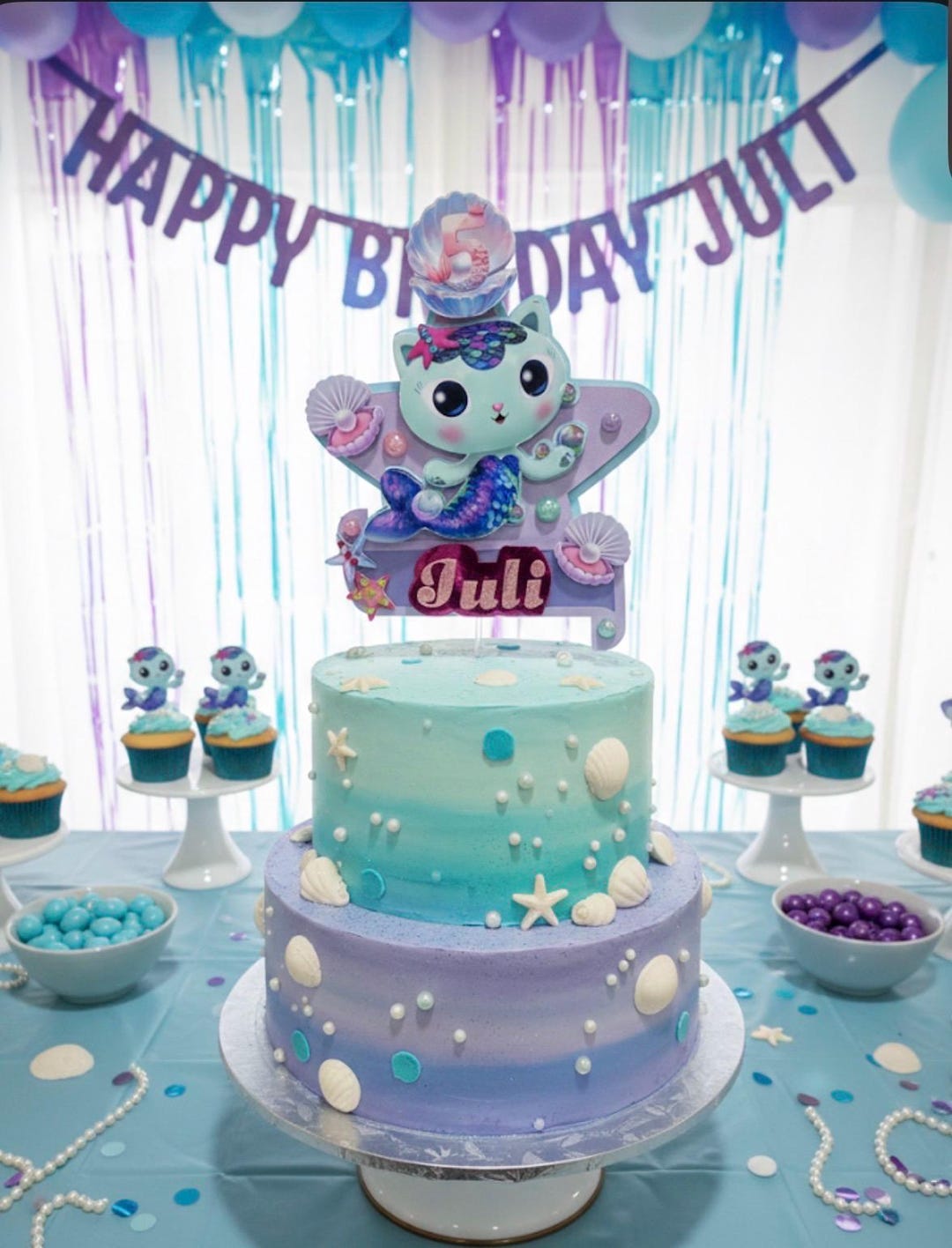 Mercat Cake Topper/ Gatiarena Cake Topper/ Cake Topper/ Gabby Doll ...