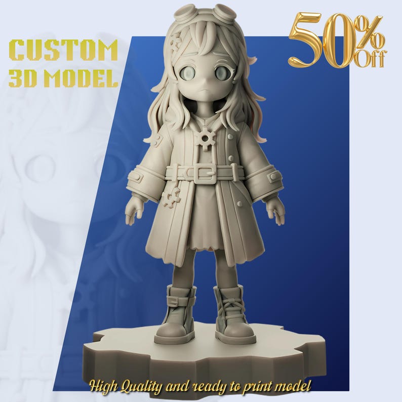Custom Ready to Print 3D Model: Chibi, Anime, Funko Style .STL - Etsy