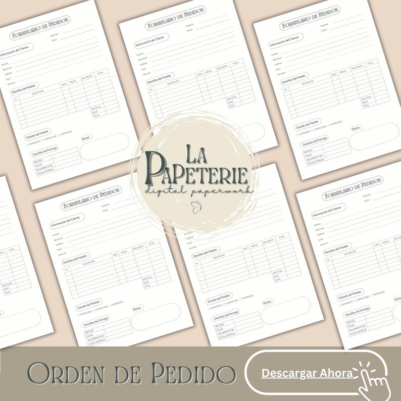 A4 Purchase Order | Order Form Template | Organize Your Orders in Style ...