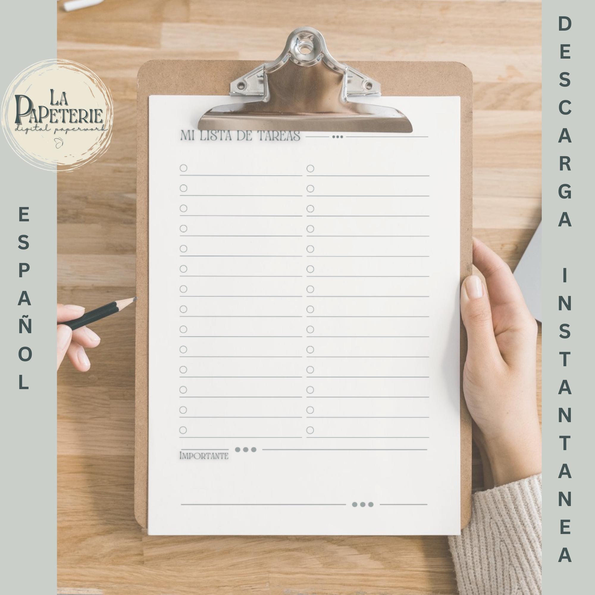 A4 Daily Task Sheet | Printable Template for Increased Productivity ...