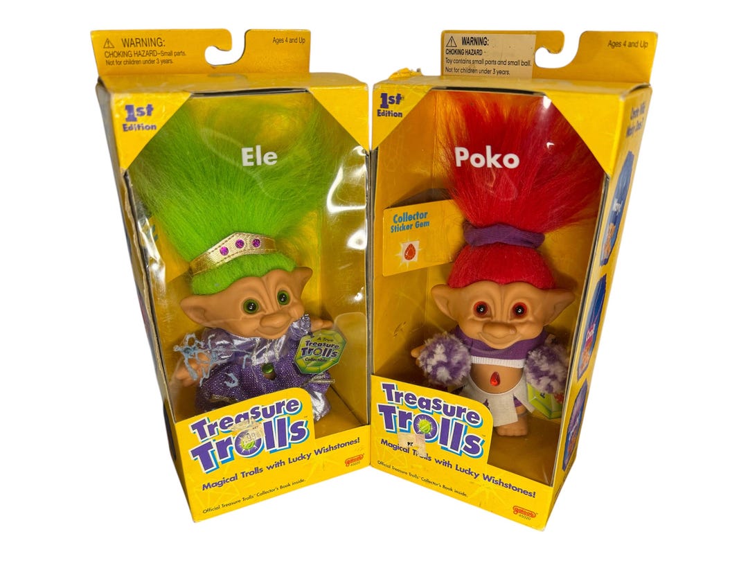 Vintage Treasure Troll: Ele Poko 5" 1998 1st Edition (brand New in Box ...