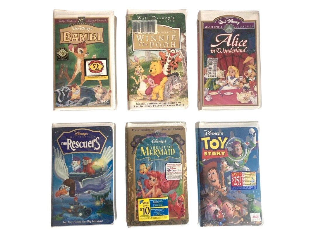 Disney Movies on Sealed VHS Tape! New, Sealed in Original Shrinkwrap ...