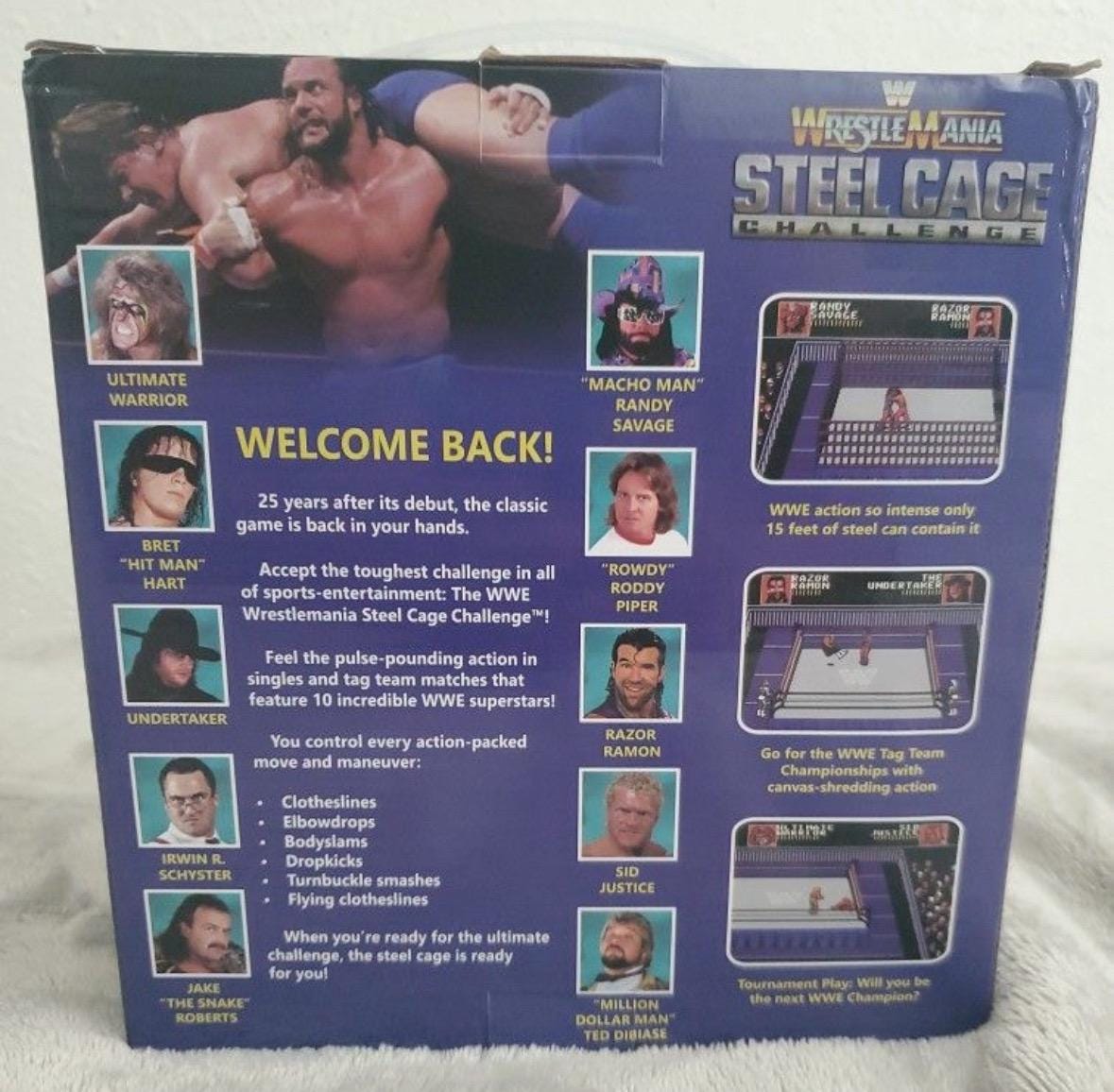 WWE WWF Wrestling Wrestlemania! Steel Cage Challenge Plug N Play TV ...